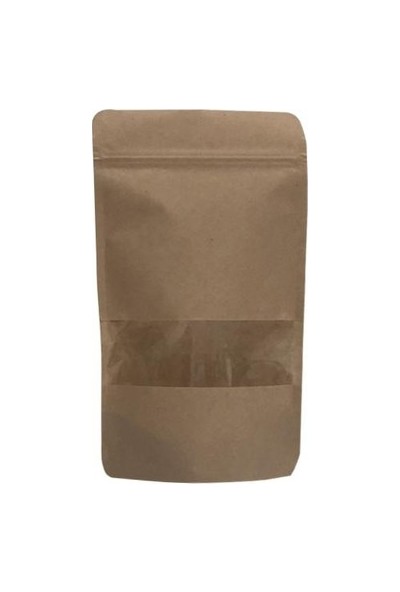 ESKA Pencereli Kraft Kilitli Doypack 16 x 27 cm 100'LÜ ESKA Pencereli Kraft Kilitli Doypack 16 x 27 cm 100'LÜ