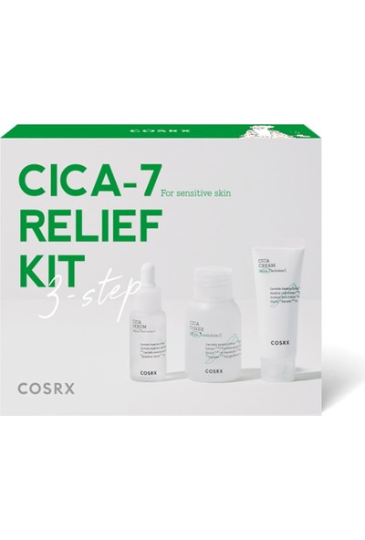 Cosrx Cıca-7 Relief Kit - Cica 7 Onarıcı Set Cosrx Cıca-7 Relief Kit - Cica 7 Onarıcı Set