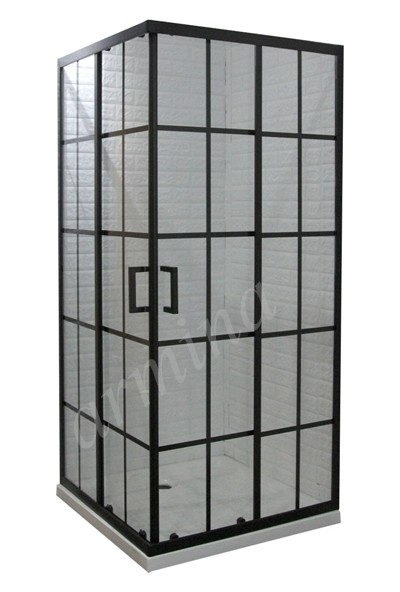 Armina Siyah Kareli Cam Duşakabin 90-90 Armina Siyah Kareli Cam Duşakabin 90-90