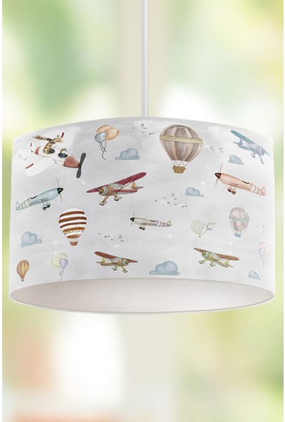 Tropik Home Uçak ve Balonlar Çocuk Sarkıt Avize