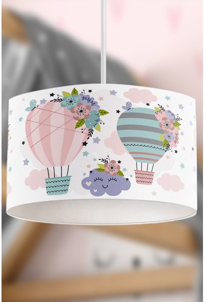 Tropik Home Çiçekli Uçan Balonlar Çocuk Sarkıt Avize