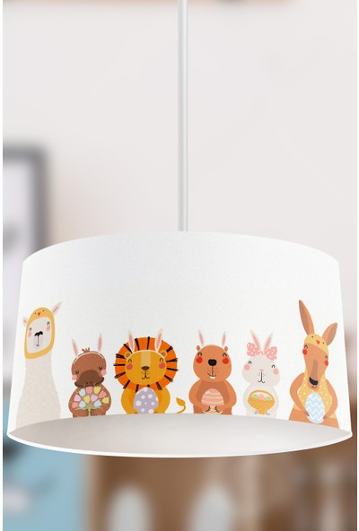 Tropik Home Mutlu Hayvanlar Çocuk Sarkıt Avize