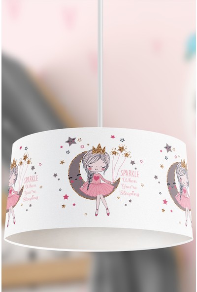 Tropik Home Ay Kızı Çocuk Sarkıt Avize Beyaz