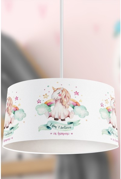 Tropik Home Sevimli Unicorn Çocuk Sarkıt Avize