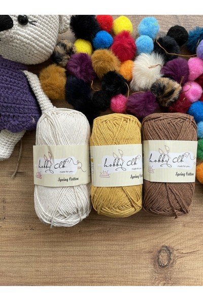 Hobby Clb 3lü Punch (Panç) ve Amigurumi Ipi Seti Hobby Clb 3lü Punch (Panç) ve Amigurumi Ipi Seti