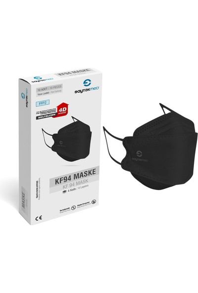 Saytek Med KF94 Maske (10 Adet / 1 Kutu) Saytek Med KF94 Maske (10 Adet / 1 Kutu)
