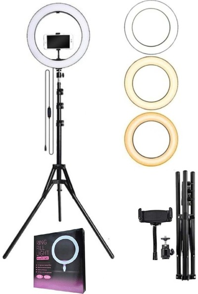 Popüler Cep LED Tripod Işıklı Adaptörlü Telefon Tutucu Makyaj Selfie Işığı Ring Light & Kuaför Çekim Işığı 2.1metre Popüler Cep LED Tripod Işıklı Adaptörlü Telefon Tutucu Makyaj Selfie Işığı Ring Light & Kuaför Çekim Işığı 2.1metre