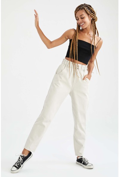 DeFacto Paper Bag Yüksek Bel Pantolon V3581Az21Au