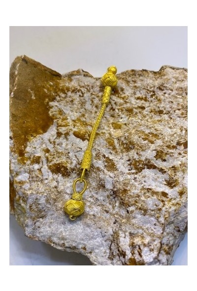 Kazzaze Altın Yaldızlı Kazaziye Püskül