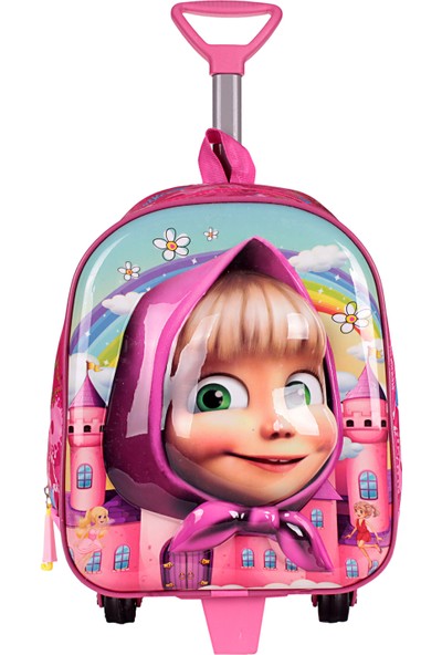 Zigga 00022 Maşa Kız Çocuk Çekçekli Anaokulu Sırt Çantası Pembe Zigga 00022 Maşa Kız Çocuk Çekçekli Anaokulu Sırt Çantası Pembe