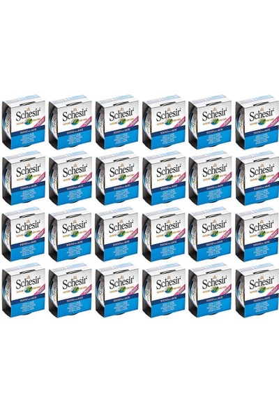 Schesir Jelly Ton Balıklı Aloe Yavru Köpek Konservesi 150 gr 24 Adet Schesir Jelly Ton Balıklı Aloe Yavru Köpek Konservesi 150 gr 24 Adet