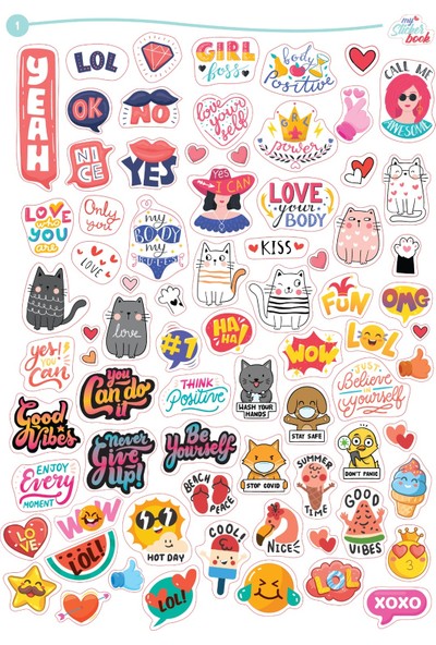Matbaas Sticker Etiket Seti 1-2-3-4 Matbaas Sticker Etiket Seti 1-2-3-4