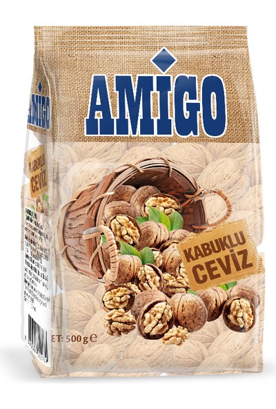 Amigo Kabuklu Ceviz 500 gr Amigo Kabuklu Ceviz 500 gr