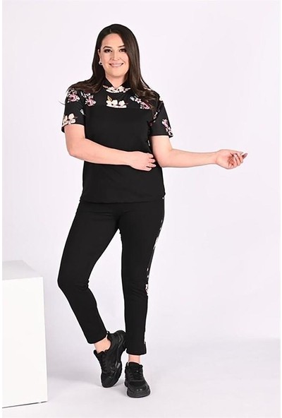 Koza Kapüşonlu Digital Baskılı Kısa Kollu Battal (Büyük) Beden Eşofman Takım 9763 Koza Kapüşonlu Digital Baskılı Kısa Kollu Battal (Büyük) Beden Eşofman Takım 9763