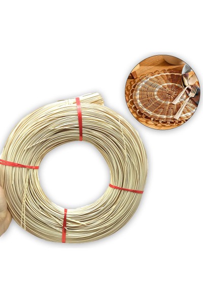 Hobizubi Rattan Doğal Bambu Çubuk 48 Metre - 2mm Örgü Rattan İp Hobizubi Rattan Doğal Bambu Çubuk 48 Metre - 2mm Örgü Rattan İp
