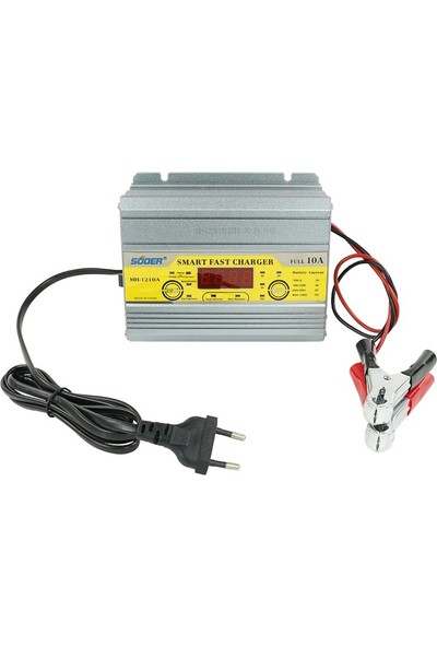 Suoer MH-1210A 12 Volt Max 10 Amper Akıllı Akü Şarj Cihazı Suoer MH-1210A 12 Volt Max 10 Amper Akıllı Akü Şarj Cihazı