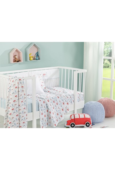 English Home Mini Cars Baskılı Bebe Pike 100X150 cm Mavi English Home Mini Cars Baskılı Bebe Pike 100X150 cm Mavi