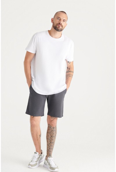 Avva Erkek Antrasit Yandan Cepli Beli Lastikli Kordonlu Düz Şort A11Y3626 Avva Erkek Antrasit Yandan Cepli Beli Lastikli Kordonlu Düz Şort A11Y3626