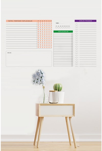 Evbuya Günlük Planlayıcı - Yapışkansız Tutunan Şeffaf Akıllı Kağıt Evbuya Günlük Planlayıcı - Yapışkansız Tutunan Şeffaf Akıllı Kağıt