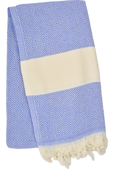 Roi Tekstil Şeritli Mavi 100 x 180 cm %100 Pamuklu Peştamal Roi Tekstil Şeritli Mavi 100 x 180 cm %100 Pamuklu Peştamal