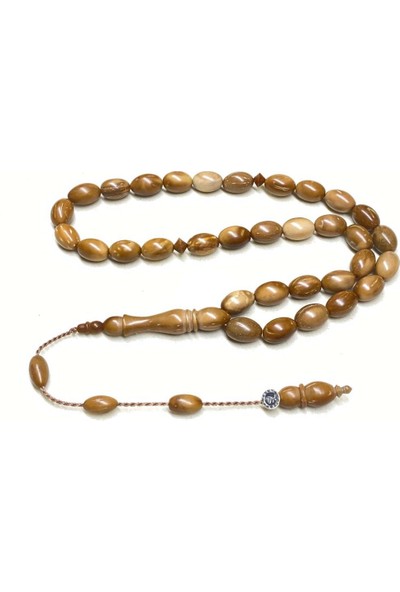 İzmur Tesbih El Dostu Doğal Malzeme Usta Işi Imzalı 8-11MM Beyzi Model Kuka Tesbih