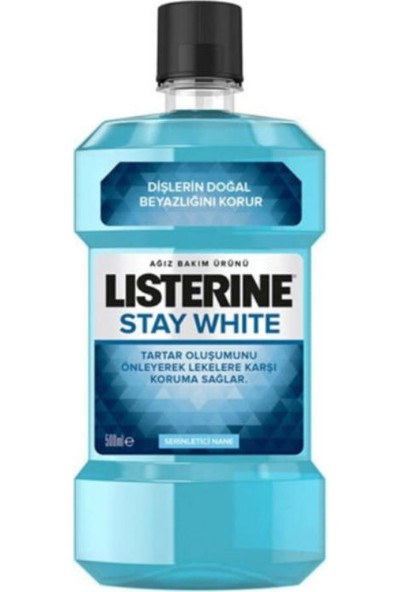 Listerine Stay White Ağız Bakım Suyu 500 ml Listerine Stay White Ağız Bakım Suyu 500 ml
