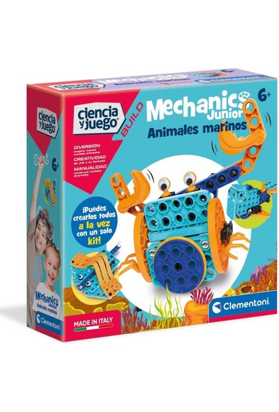 Clementoni Mekanik Laboratuvarı Junior - Deniz Hayvanları 6+ Yaş