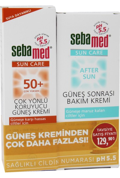 Sebamed Güneş Kremi Spf 50+ 75 Ml+Güneş Sonrası Bakım Kremi 100ML