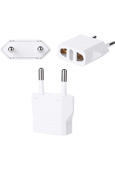 De-Pa 11115 Amerikan Priz Çevirici Usd To Eu Fiş Çevirici (Beyaz)