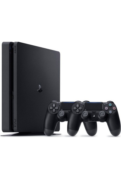 Sony Ps4 Slim 500GB Konsol + 2 Ps4 Kontrol Cihazı Jet Siyah (Yurt Dışından)