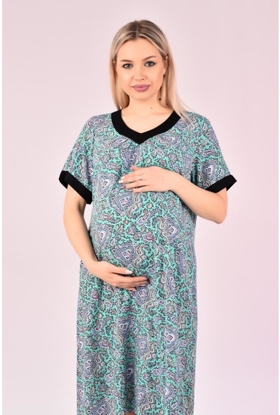 Likapa Likapa Pervazlı Hamile Viskon Elbise