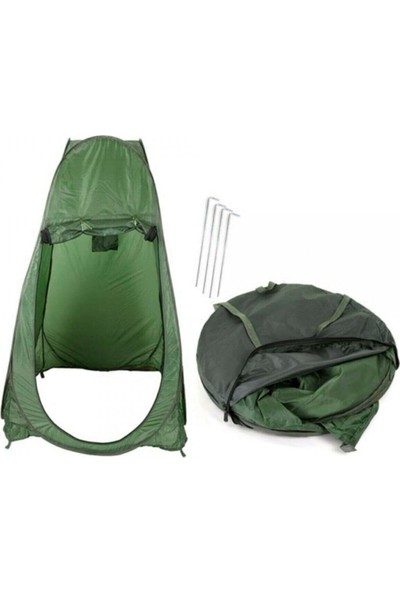 Morponi Portatif Giyinme Duş Çadırı Mavi 120x120×190