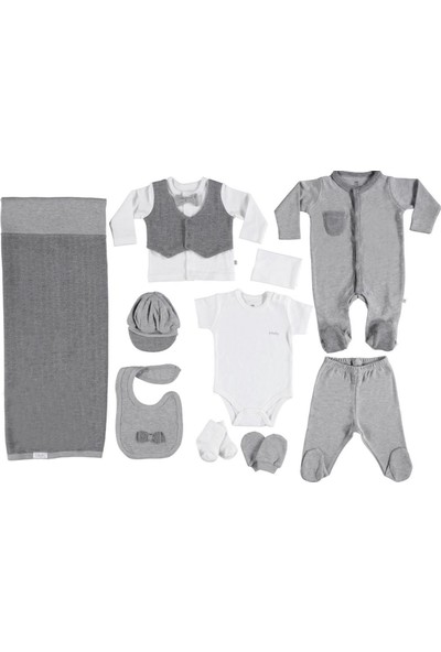 Bibaby 63152 Little Boy 10'lu Yeni Doğan Hastane Çıkışı Seti - Gri Bibaby 63152 Little Boy 10'lu Yeni Doğan Hastane Çıkışı Seti - Gri