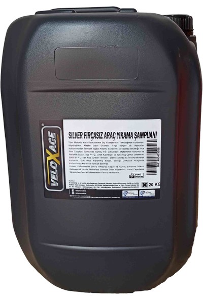 Veloxage Silver Fırçasız Cilalı Araç Yıkama Şampuanı 20 kg