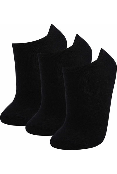 DeFacto 	Kadın Pamuklu 3'lü Sneaker Çorap K5974AZNS