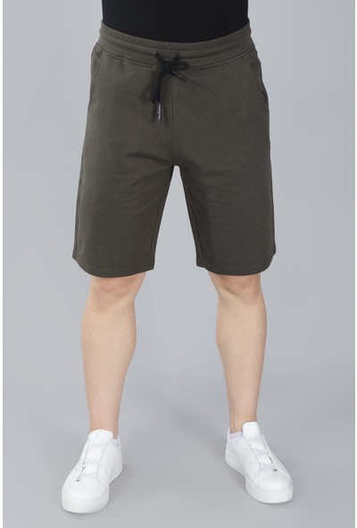 Arlin Erkek Beli Lastikli Ipli Cepli Örme Haki Bermuda Arlin Erkek Beli Lastikli Ipli Cepli Örme Haki Bermuda