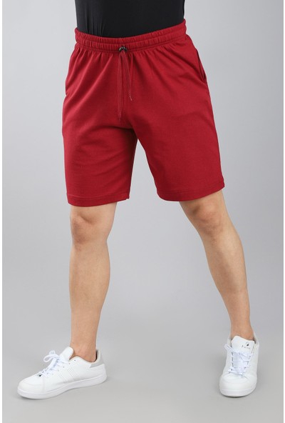 Arlin Erkek Penye Beli Lastikli Ipli Bordo Şort Arlin Erkek Penye Beli Lastikli Ipli Bordo Şort