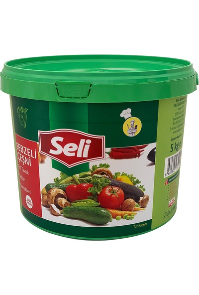 Seli Sebzeli Çeşni Toz Bulyon 5 kg Kova