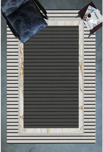Cappio Gold Detaylı Altıgen Desenli Halı Cappio Gold Detaylı Altıgen Desenli Halı