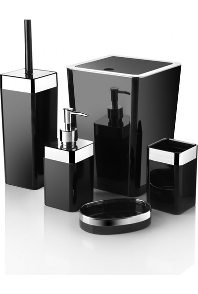 5 Parça Akrilik Metalize Kaplamalı Lüx Banyo Seti 5 Parça Akrilik Metalize Kaplamalı Lüx Banyo Seti