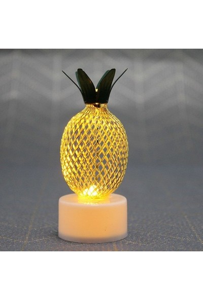 Vip Aksesuar Dekoratif Ananas Tasarımlı Pilli LED Lamba Vip Aksesuar Dekoratif Ananas Tasarımlı Pilli LED Lamba
