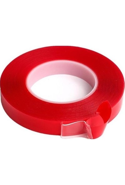 Meg Çift Taraflı Akrilik Silikon Bant 18 mm x 2 M 2'li Meg Çift Taraflı Akrilik Silikon Bant 18 mm x 2 M 2'li