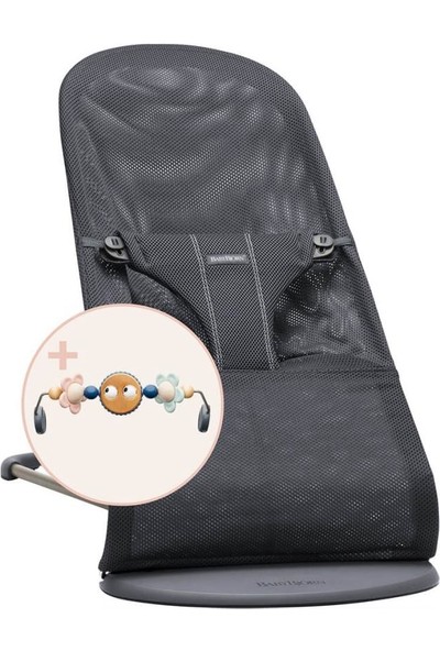 Babybjörn Bliss Ana Kucağı Mesh Oyuncaklı / Anthracite