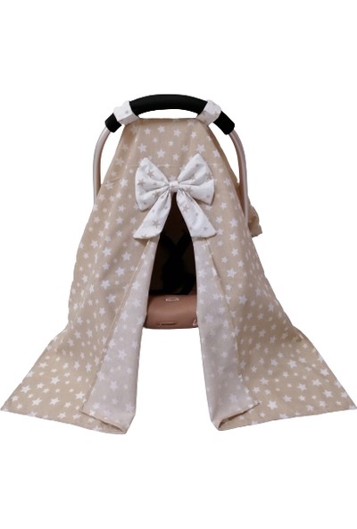 Rosemilla Kahverengi Yıldız Desenli Puset Örtüsü Rosemilla Kahverengi Yıldız Desenli Puset Örtüsü