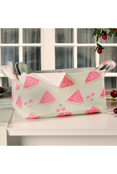 Favore Casa Karpuz Çok Amaçlı Sepet 30X23X13 Mavi