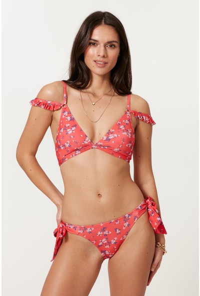 Pierre Cardin Uzun Üçgen Bikini Takım 217359 - Pembe Pembe - 40