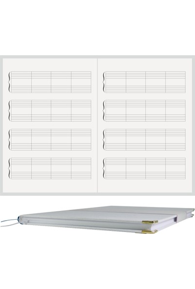 Bi Defter Piyano Nota Defteri Çift Porteli Kesik Çizgili Anahtarsız El Yapımı El Dikişi Iplik Dikiş Bi Defter Piyano Nota Defteri Çift Porteli Kesik Çizgili Anahtarsız El Yapımı El Dikişi Iplik Dikiş