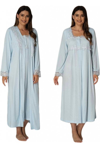 Hamile Çarşısı Effort 2402 Mavi Lohusa Uzun Kol Sabahlıklı Gecelik Hamile Çarşısı Effort 2402 Mavi Lohusa Uzun Kol Sabahlıklı Gecelik