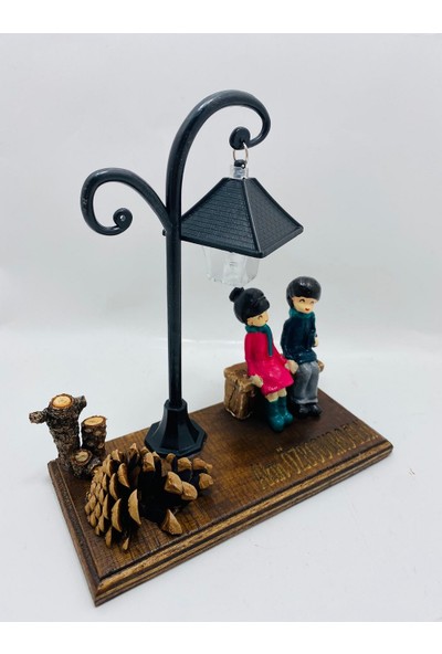 Myk Evlilik Yıldönümü Sevgililer Günü Hediyesi Sevgiliye Konsept Hediye Sevgili Işıklı El Yapımı