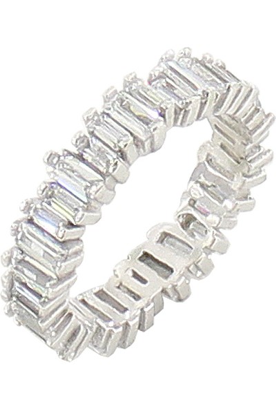 Söğütlü Silver Baget Taşlı Tamtur Yüzük